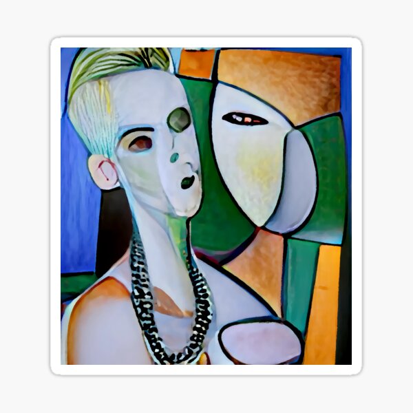 "Aaron Carter in the Style of Cubism #8 (RIP)" Sticker for Sale by OddUnderground | Redbubble