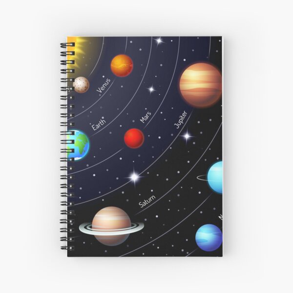 "Planets Of The Solar System" Spiral Notebook for Sale by IMATIVE ...