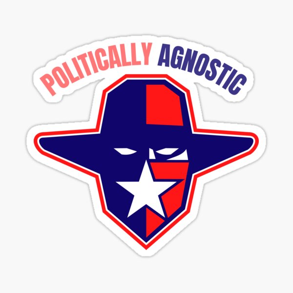 "Politically Agnostic" Sticker for Sale by praveendake | Redbubble