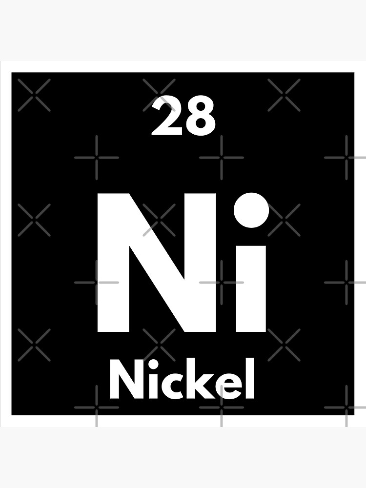"Periodic Table element number 28 Ni Nickel" Sticker for Sale by ...
