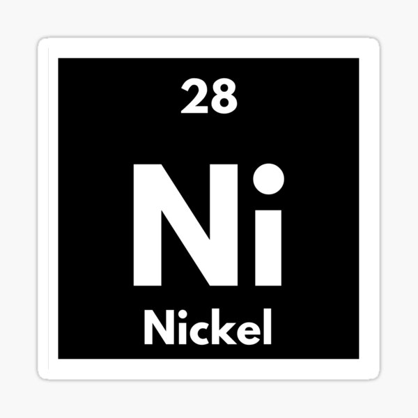 "Periodic Table element number 28 Ni Nickel" Sticker for Sale by ...