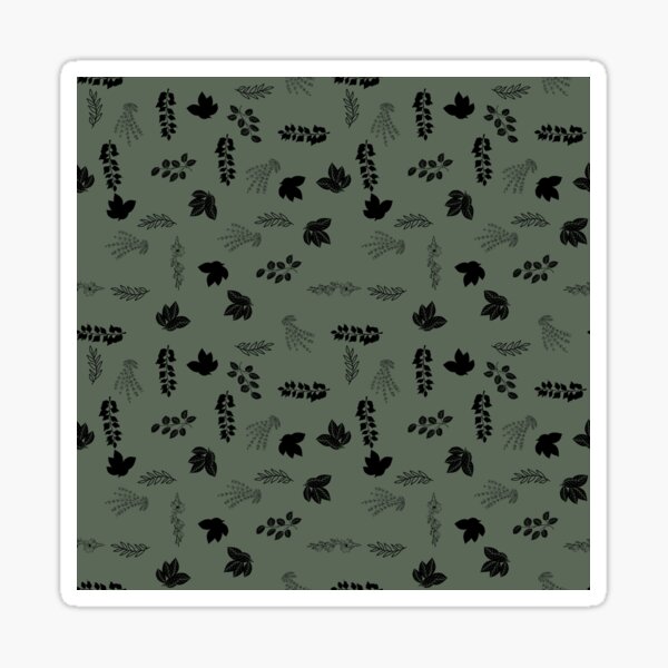 "Leafy line art Green minimal" Sticker for Sale by SimpleFloStudio ...