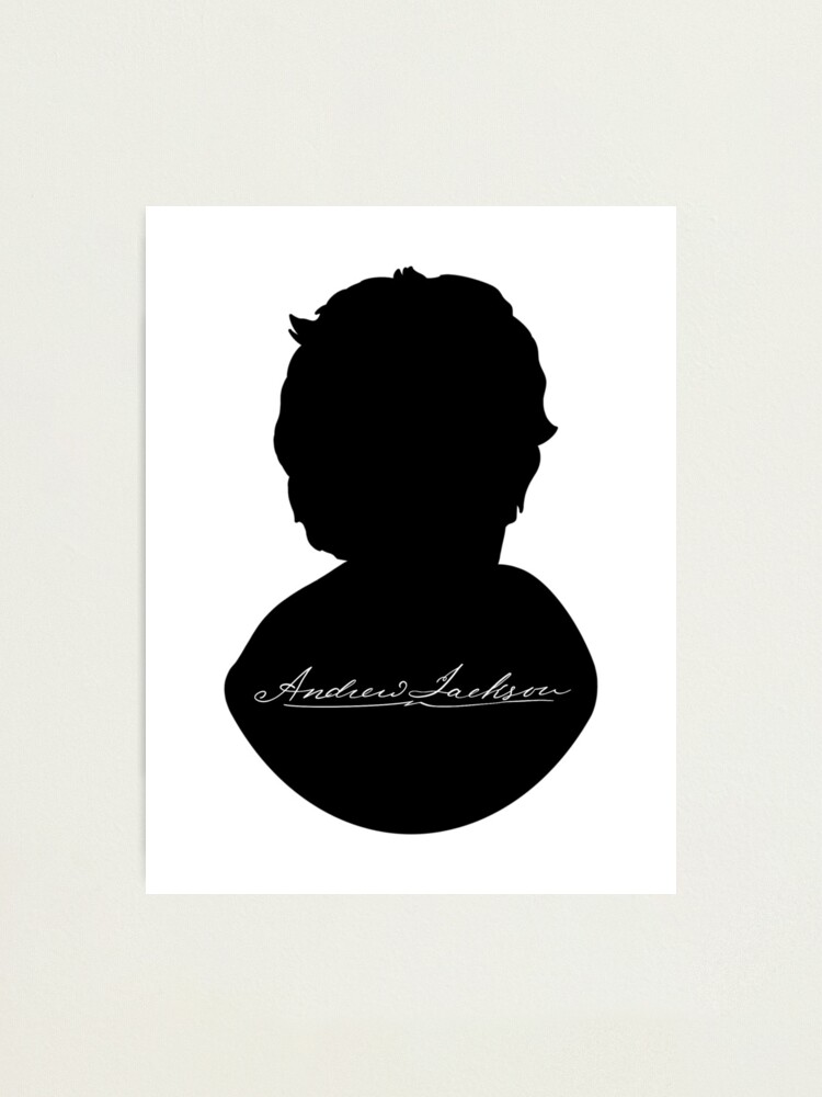 "ANDREW JACKSON Signature Silhouette" Photographic Print for Sale by ...