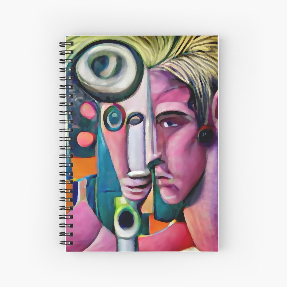 "Aaron Carter in the Style of Cubism #13 (RIP)" Spiral Notebook for ...