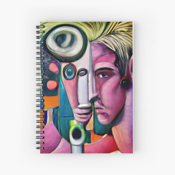 "Aaron Carter in the Style of Cubism #13 (RIP)" Spiral Notebook for ...