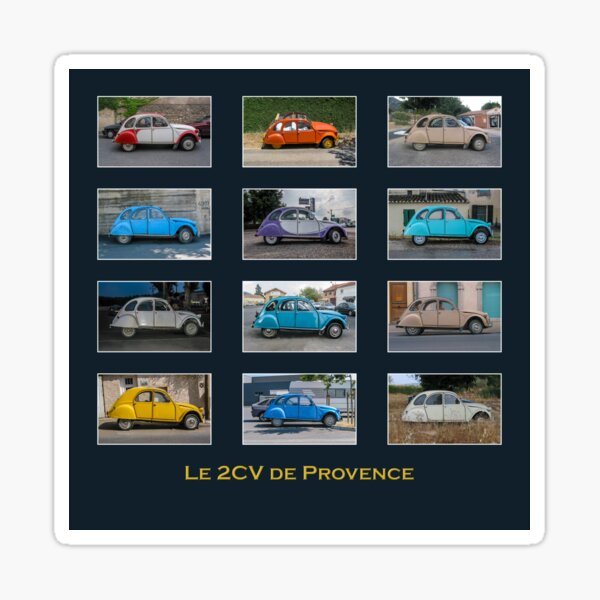 "A collection of the Classic Citroen 2CV Car" Sticker for Sale by ...