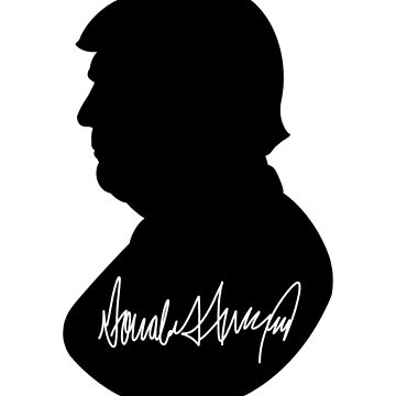 "DONALD TRUMP Signature Silhouette" Sticker for Sale by Abbie Overbey ...