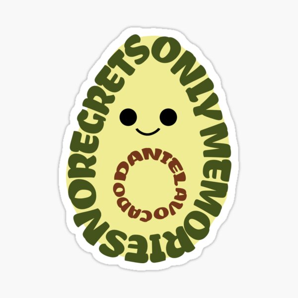 "Daniel Avocado" Sticker for Sale by ghewa | Redbubble