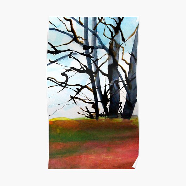 "Contemporary Tree Painting" Poster for Sale by NancyMerkle | Redbubble