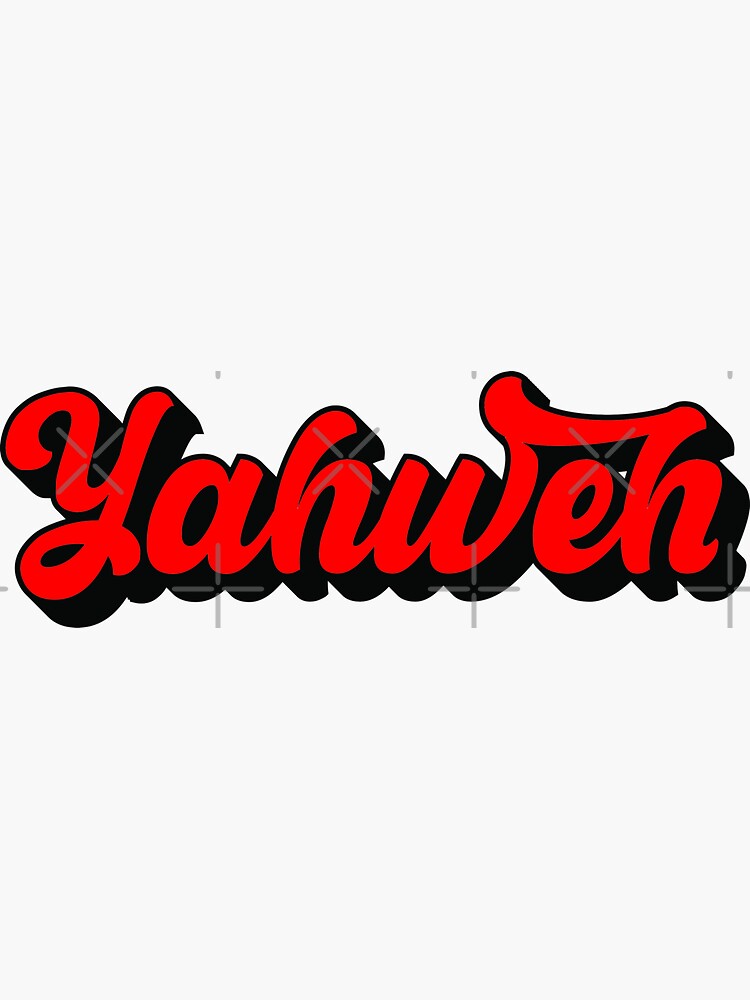"Yahweh" Sticker for Sale by plushism | Redbubble