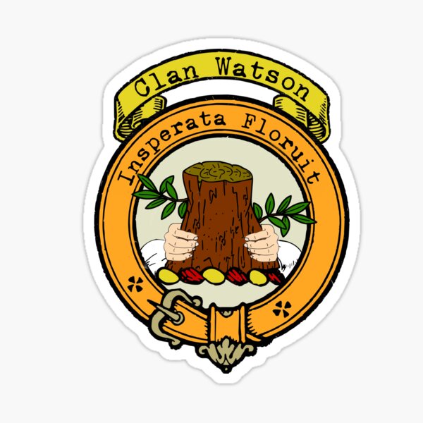 "Watson Clan Surname crest" Sticker for Sale by ljrigby | Redbubble