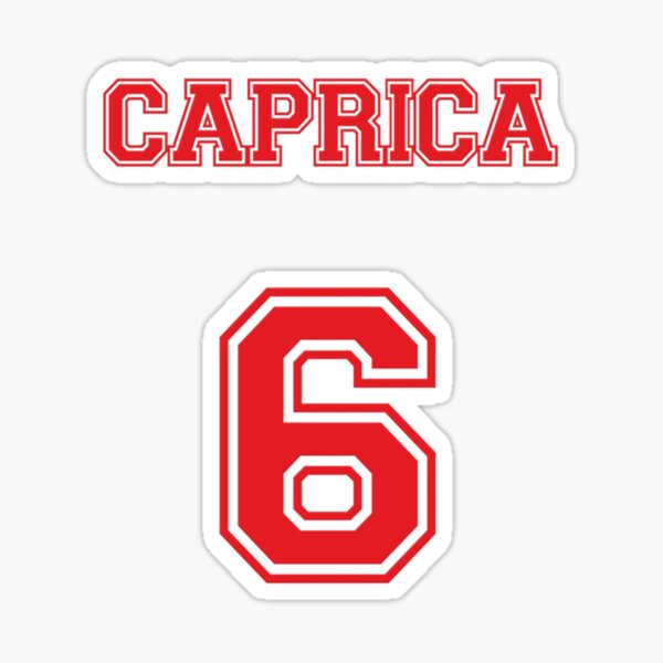 "Caprica 6 Fitted " Sticker for Sale by ClarkLeigh22 | Redbubble