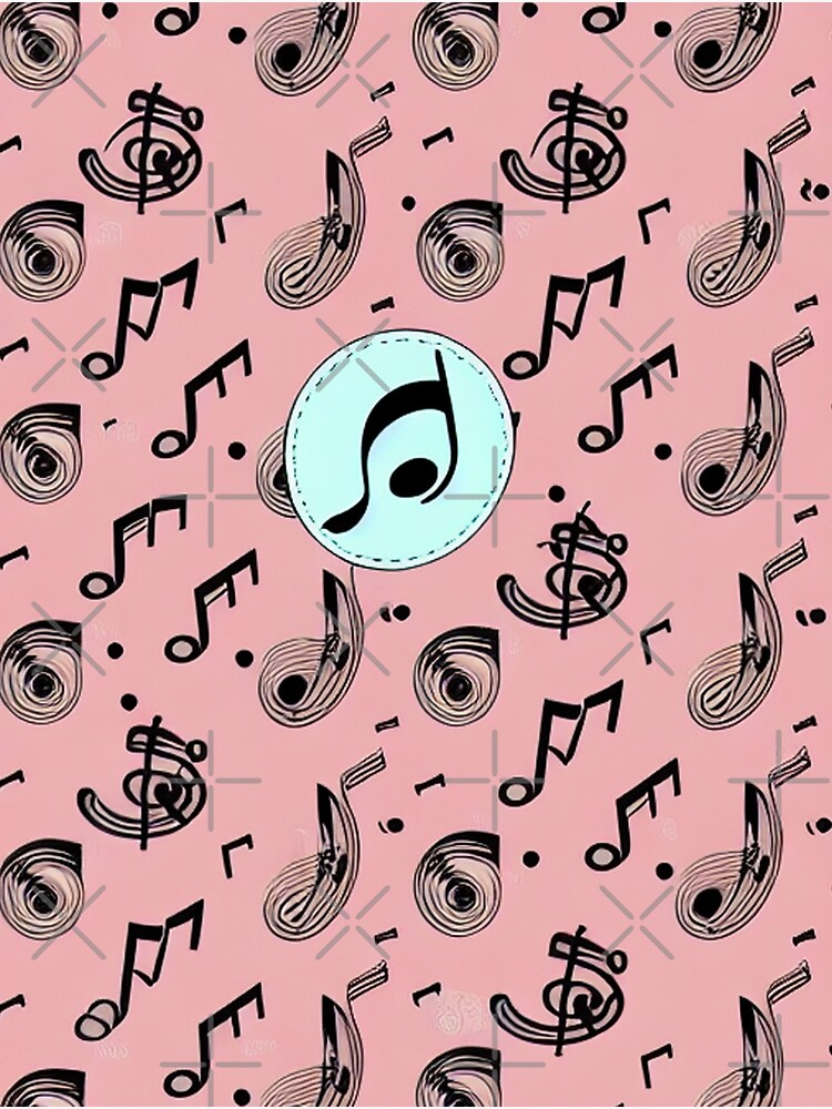 "Vintage musical note patterns" Poster for Sale by Artbellachi | Redbubble