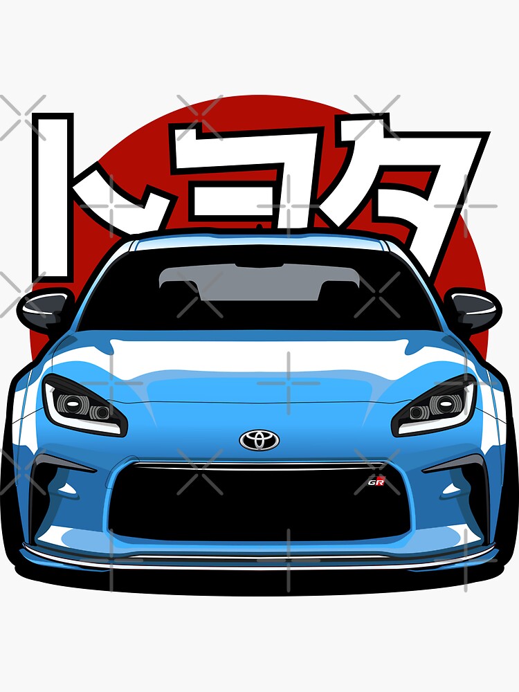 "Toyota GR86 Neptune blue" Sticker for Sale by IssKa | Redbubble