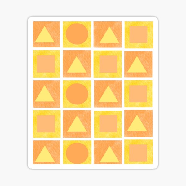 "geometric shapes" Sticker for Sale by SalmasoSHOP | Redbubble