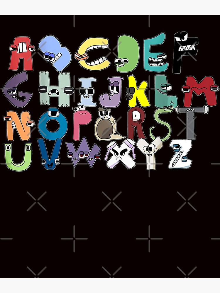 "Villain Letter Abc Costume Boys Matching Evil Alphabet Lore" Poster ...