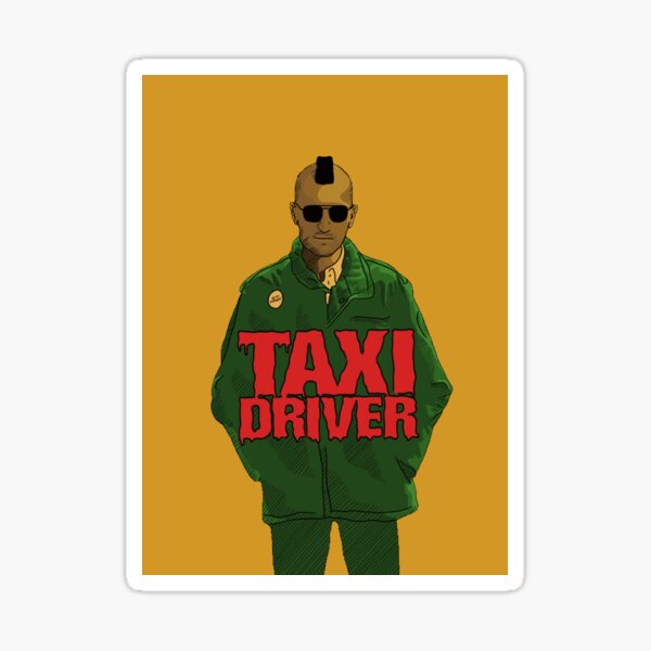 "Taxi Driver" Sticker for Sale by SalePushh | Redbubble