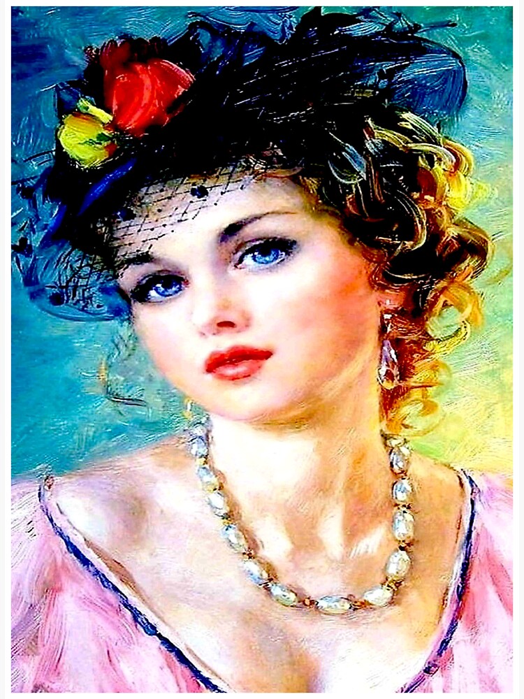 " FLAPPER : Vintage Beautiful Portrait Painting Advertising Print ...