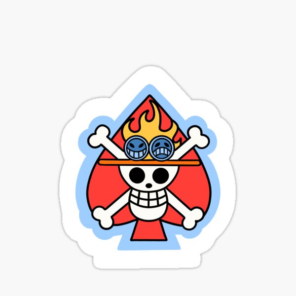 "Logo Skull Portgas D Ace" Sticker for Sale by AlyeskaSmile | Redbubble