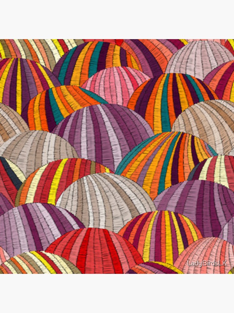 "Umbrella Patch work Illustration" Sticker for Sale by LadyBirdsLK ...