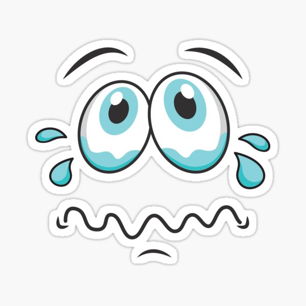 "Moods sad weeping Clothing" Sticker for Sale by Productsqueue | Redbubble