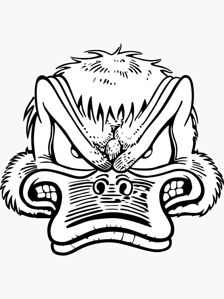 "Uncle scrooge angry (black, white background)" Sticker for Sale by ...