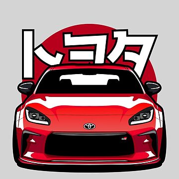 "Toyota GR86 Track Red" Sticker for Sale by IssKa | Redbubble