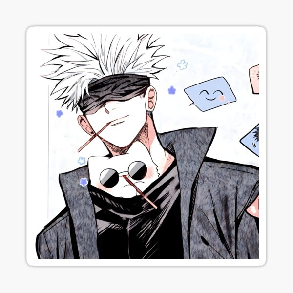 "gogo satoru" Sticker for Sale by Thebestindesign | Redbubble
