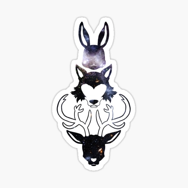"Beastars - Haru, Legoshi, Louis - Galaxy - Light" Sticker for Sale by ...