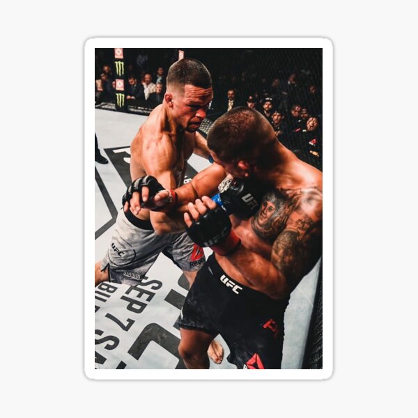 "Nate Diaz UFC Fighting Nate Diaz Bloody Nate Diaz" Sticker for Sale by ...