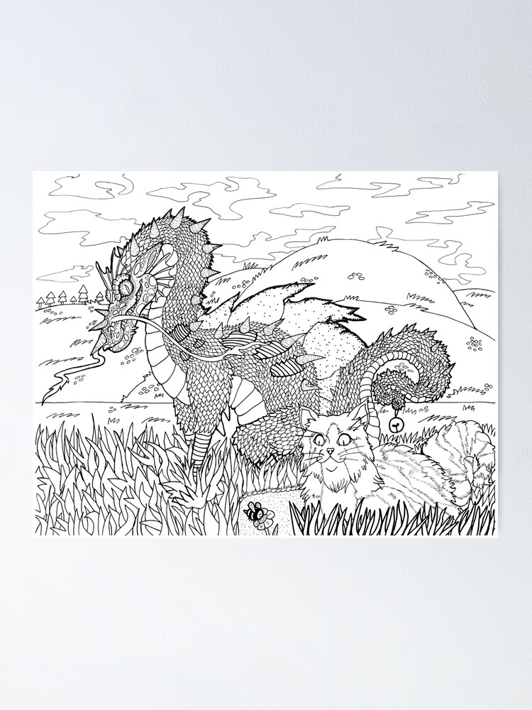 "Drake and Kitty Cat" Poster for Sale by DragonBuddie | Redbubble