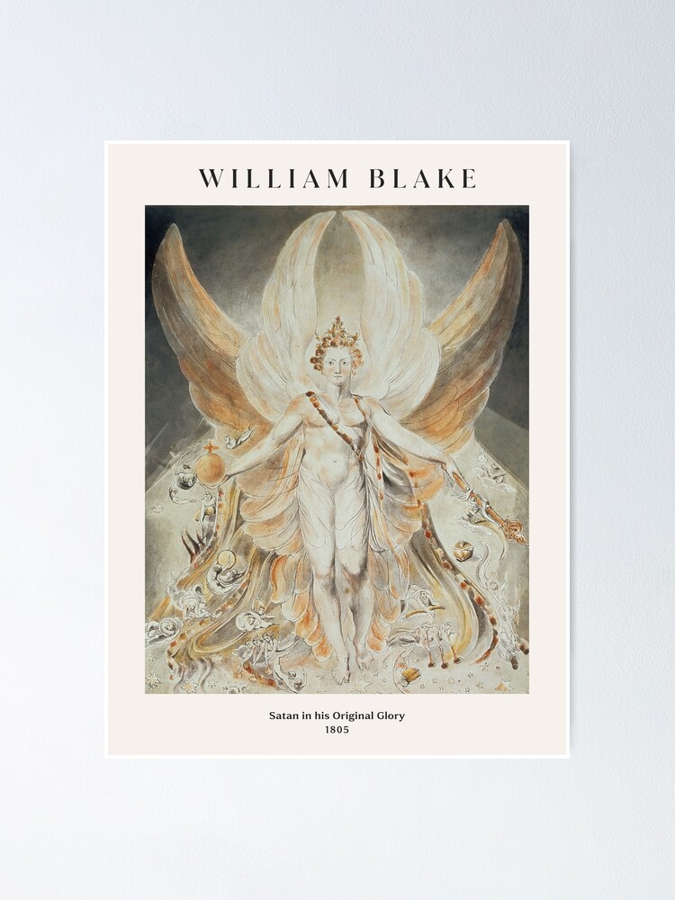 "William Blake - Satan in his Original Glory" Poster for Sale by ...