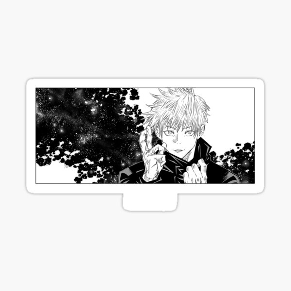"Gojo Satoru Jujutsu Kaisen White Word" Sticker for Sale by rainbow321 ...