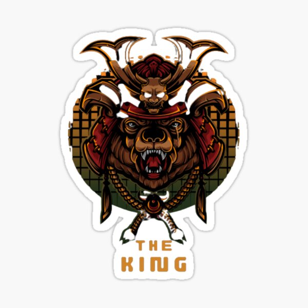 "The king" Sticker for Sale by Inspirer1 | Redbubble