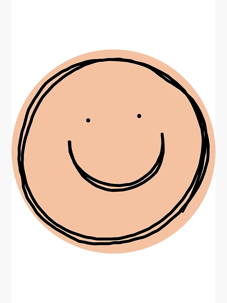 "Circle Happy Face" Poster for Sale by AI-Creation | Redbubble