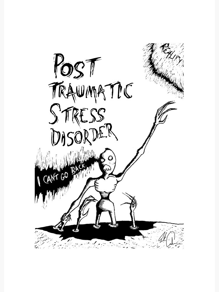 "PTSD" Art Board Print for Sale by GunPowderHades | Redbubble