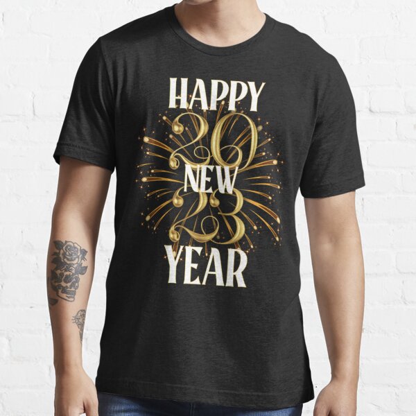 "Happy New Year 2023" T-shirt for Sale by phiferh | Redbubble | cat new year 2023 t-shirts ...