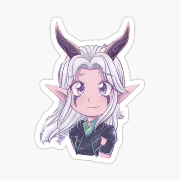 Cute Rayla The Dragon Prince 4 Sticker For Sale By Eternalrival Redbubble
