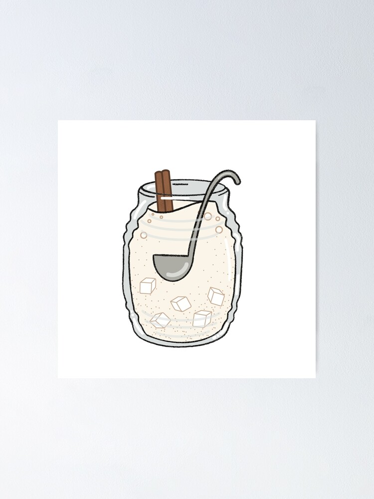 "Agua Frescas Horchata" Poster for Sale by pnwchicana | Redbubble