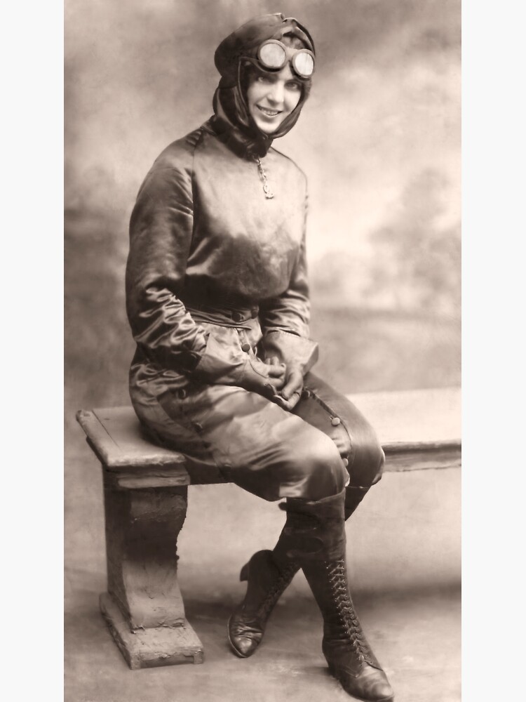 "Harriet Quimby - First Licensed Woman Pilot 1911" Sticker for Sale by ...