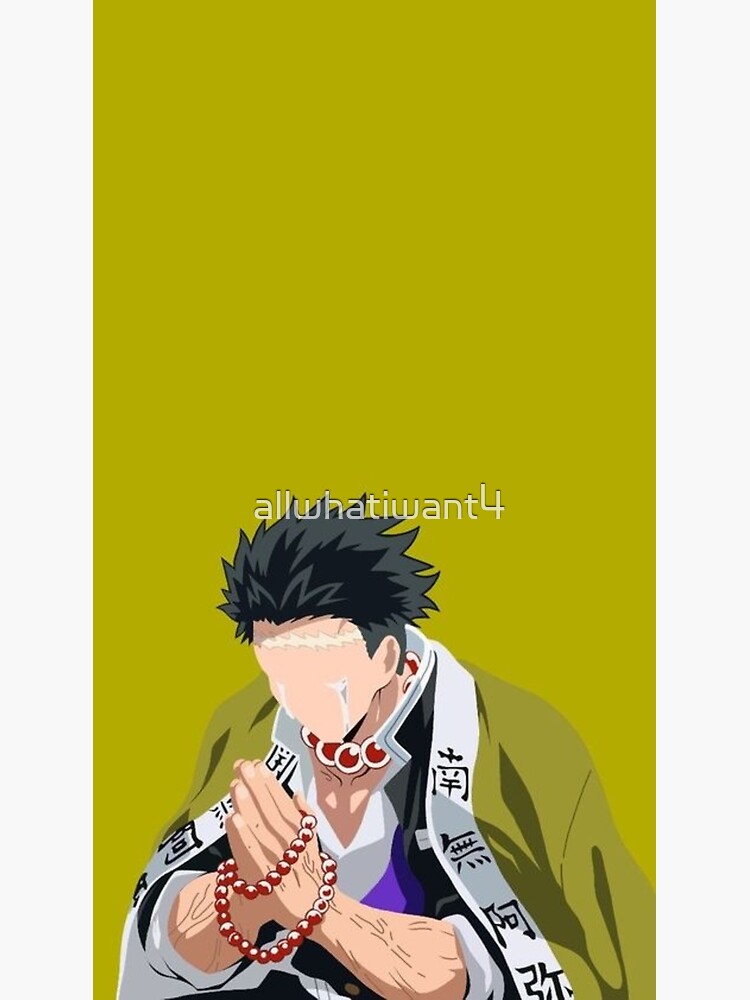 "GYOMEI HIMEJIMA ROCK HACHIRA DEMON SLAYER" Poster for Sale by ...