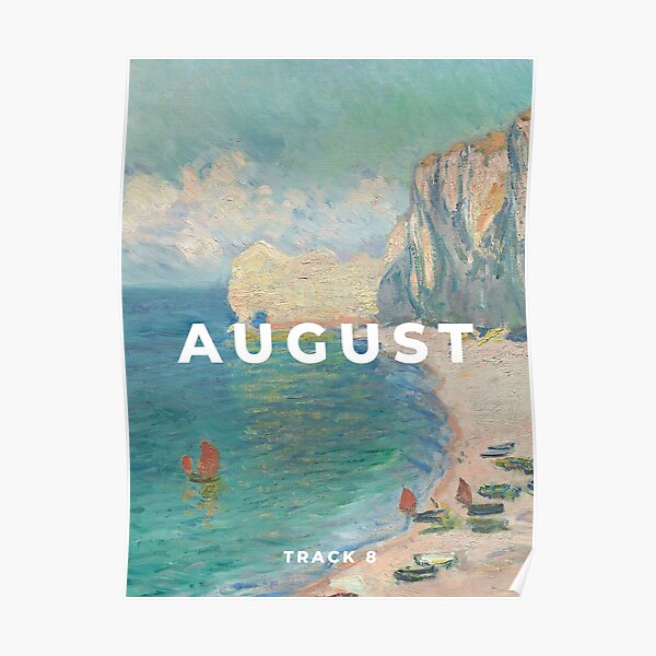 "Taylor Swift August Folklore" Poster for Sale by p20designs | Redbubble