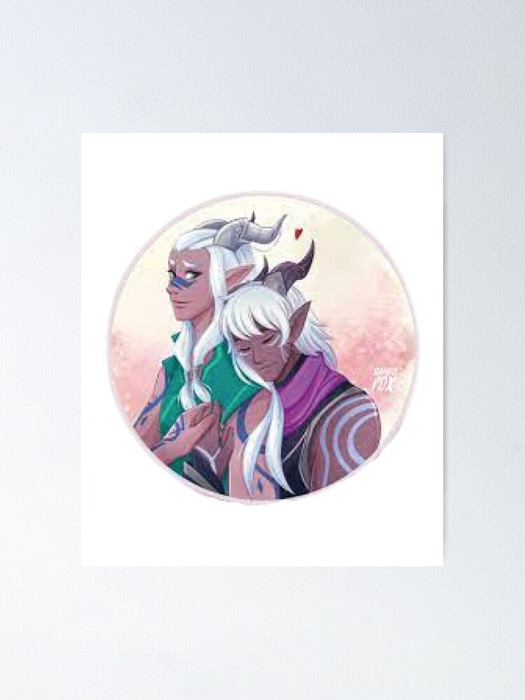 "the dragon prince rayla and runaan" Poster for Sale by eternalrival ...
