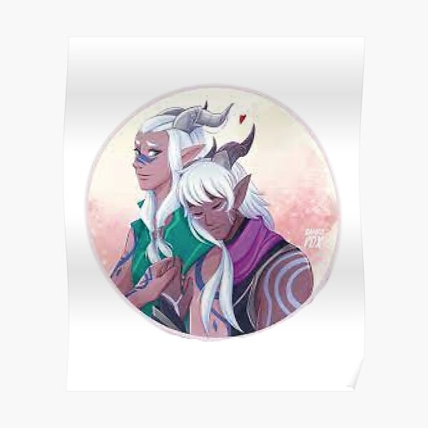 "the dragon prince rayla and runaan" Poster for Sale by eternalrival ...
