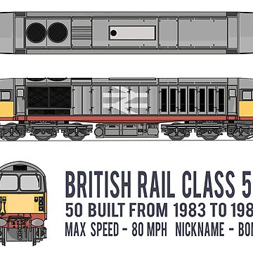 "British Rail Class 58 Train Bone Locomotive Diagrams Gift" Journal for ...