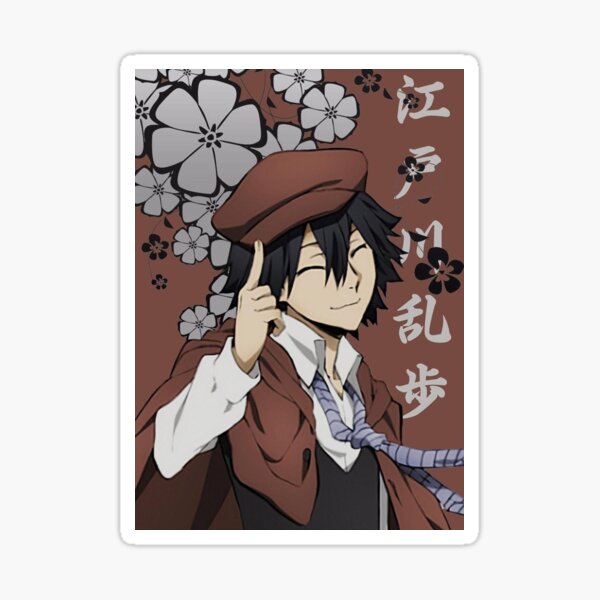"Ranpo Edogawa bungo stray dogs anime" Sticker for Sale by akulikestea ...