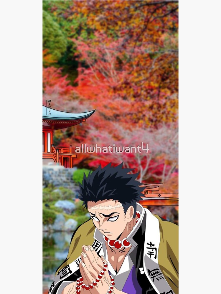 "GYOMEI HIMEJIMA ROCK HACHIRA DEMON SLAYER" Sticker for Sale by ...