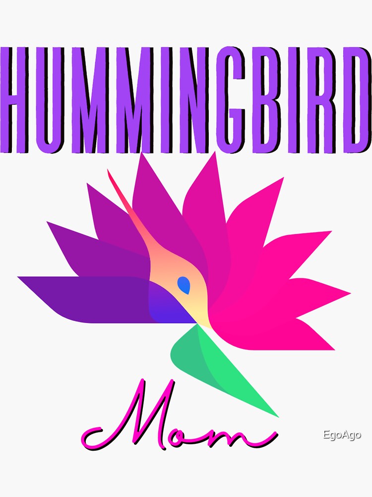 "HUMMINGBIRD MOM - HUMMINGBIRD LIFE COLLECTION - PURPLE AND PINK ...