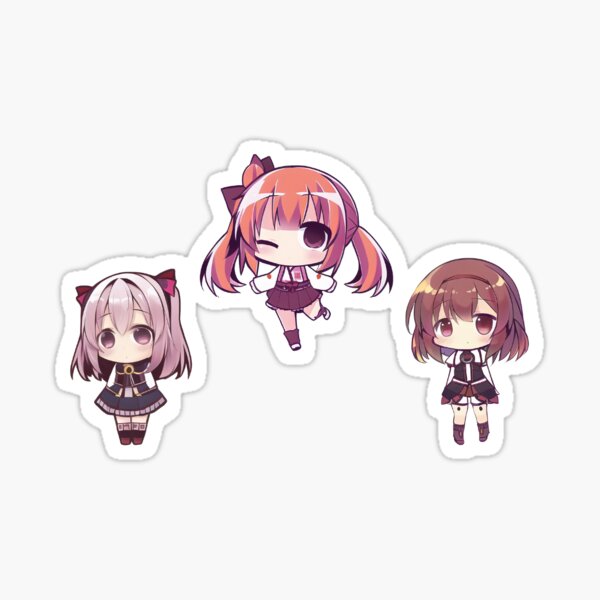 "Chibi Anime Girl" Sticker for Sale by The-Artful-Eye | Redbubble
