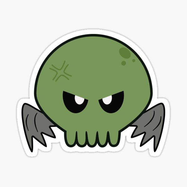 "Angry Tiny Cthulhu style emote" Sticker for Sale by anna-s- | Redbubble